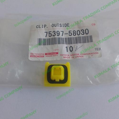 Jual Clip, Outside Moulding, 75397-58030, ORI TOYOTA ALPHARD/ VELLFIRE ...