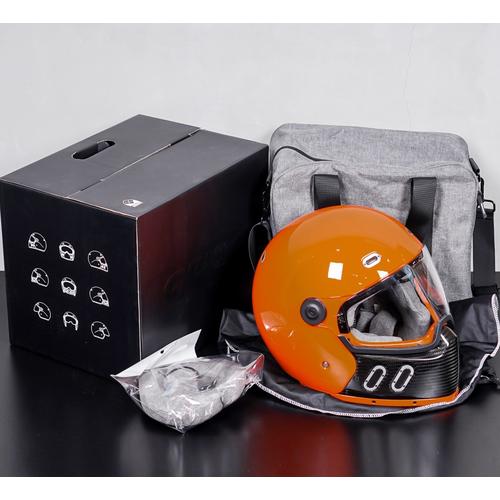 Jual HELM QWART PHOENIX VLE GLOSS ORANGE FULL/HALF FACE - Kota ...