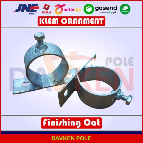 Jual Klem Tembok Stang Pipa Tiang Ornament Lampu PJU 1,5 Inch & 2 Inch ...