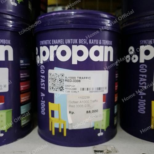 Jual Cat Besi/Kayu/Tembok PROPAN GOFAST A1000 0.9Lt - 3306 trafic red ...