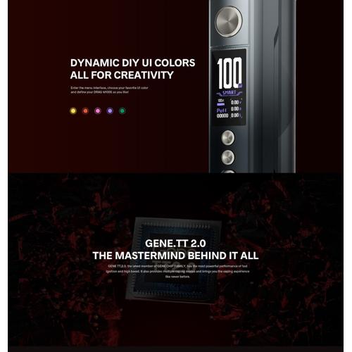 Jual VOOPOO DRAG M100S 100W SINGLE BATTERY ONLY MOD ORIGINAL BY VOOPOO ...