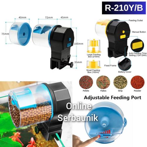 Jual DISPENSER MAKANAN IKAN AKUARIUM AUTOMATIC FOOD TIMER GA-300D ...