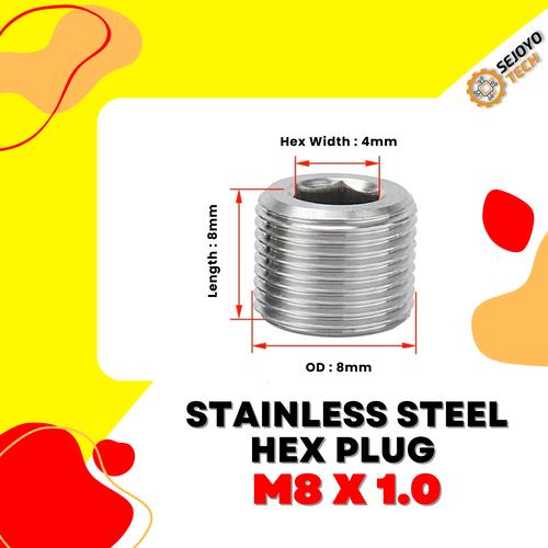 Jual SUS HEX PLUG M8 - M33 | PENUTUP DRAT SIZE METRIC STAINLESS STEEL ...