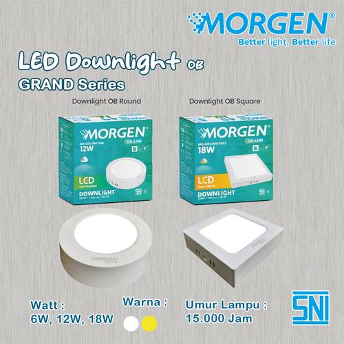 Jual MORGEN LED Panel Grand SNI Lampu Downlight OB Outbow Bulat - 6 ...