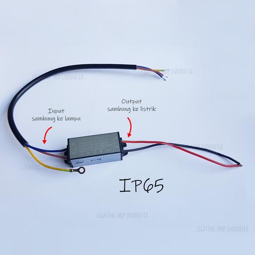 Jual Trafo led driver 8-12w ip65 DC25V - 42v 300mA aluminium waterproof ...