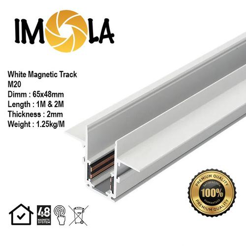 Jual White Magnetic Track System / Track Magnetic Putih 1M - Inbow ...