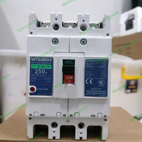 Jual MCCB NFB breaker Mitsubishi NF-250CW NF250CW NF250-CW 250A 250 A ...