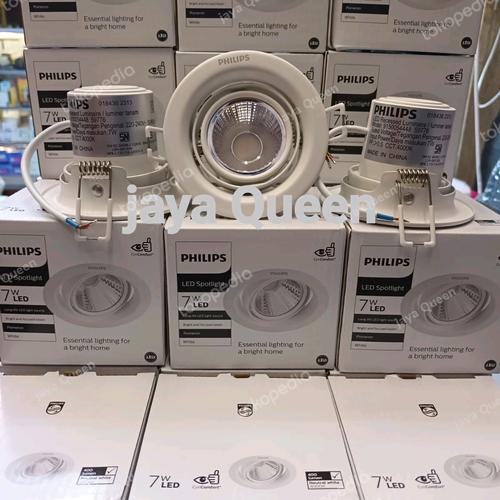 Jual PHILIPS Recessed Spot LED 59776 Pomeron 070 7W WH ID Recessed ...