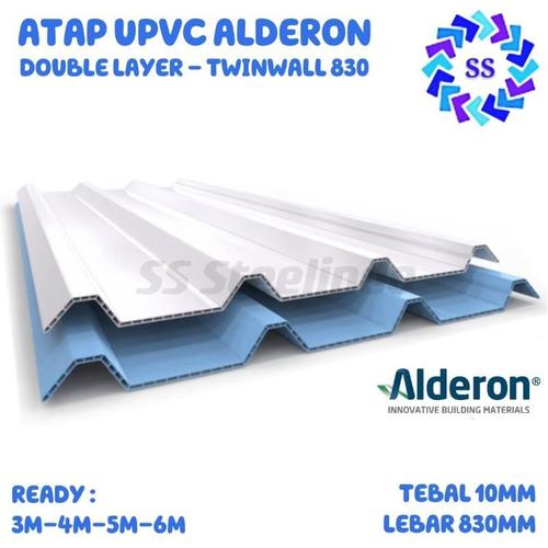 Jual ATAP UPVC GELOMBANG SPANDEX-SPANDEK MERK ALDERON 2 LAPIS-LAYER ...