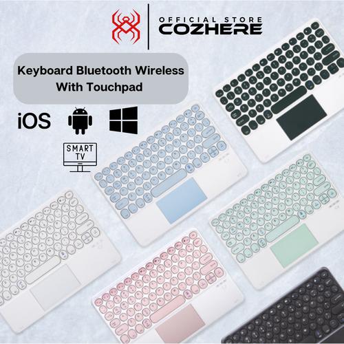 Jual Keyboard Wireless Keyboard Bluetooth With Touchpad Portable ...