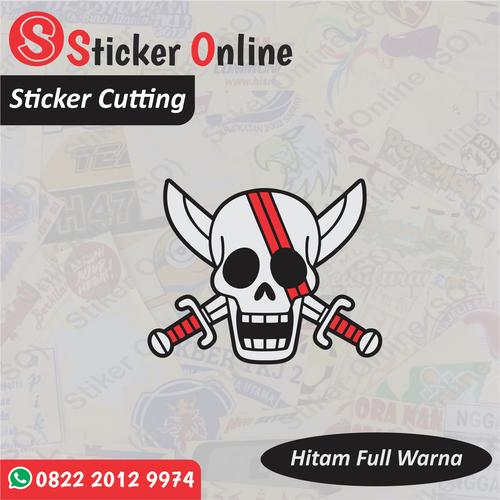 Jual Stiker Logo Akagami | Sticker Cutting One Piece Shanks Motor Mobil ...