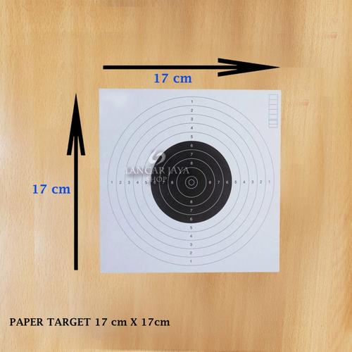 Jual Shooting Paper Kertas Target Perbakin 17x17cm 25pcs - Kota Depok ...