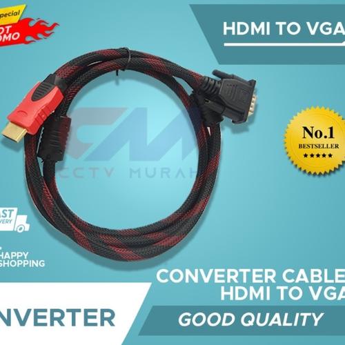 Jual kabel HDMI to VGA 1.5m / HDMI to HDMI - HDMI to VGA - Jakarta Selatan - Kenzie Stationery ...
