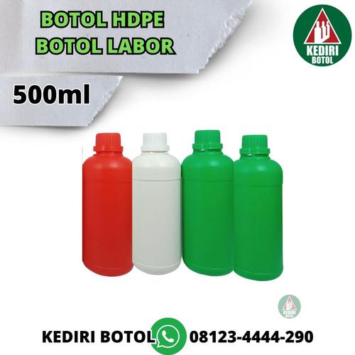 Jual BOTOL LABOR BOTOL PESTISIDA HDPE Hijau 500 ML 1 pack ( 100pcs ...