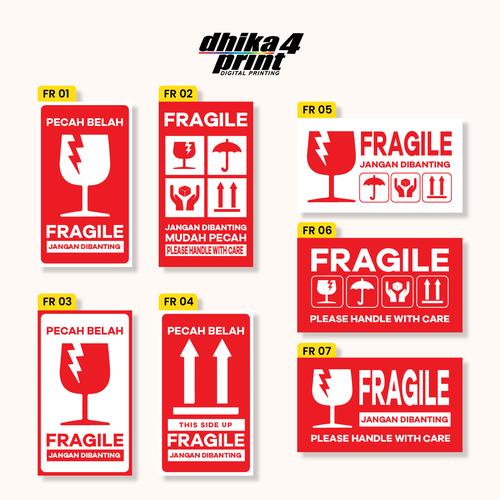 Jual Cetak Stiker Label Pengiriman / Sticker Fragile/Label jangan ...