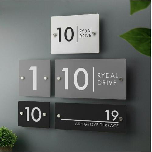 Jual Nomor Rumah Akrilik Premium Doff Minimalis Modern - TEMBUS DINDING ...