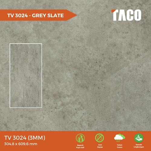 Jual TACO Lantai Vinyl 3mm TV 3024 Grey Slate / Lantai Motif Batu ...