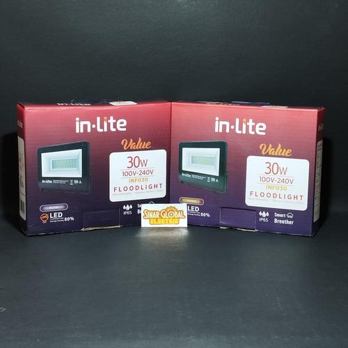 Jual LAMPU SOROT INLITE VALUE INF030 30WATT / FLOODLIGHT IP65 - Putih ...