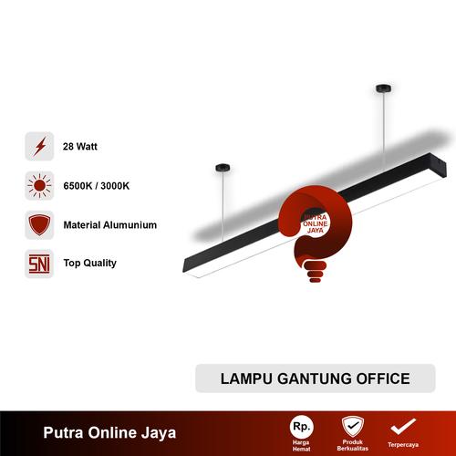 Jual Lampu office gantung led minimalis lampu gantung plafon kantor led ...