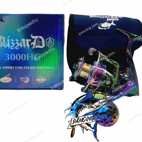 Promo REEL SPINNING GTECH BLIZZARD SW 3000HG POWER HANDLE DRAG 13KG ...