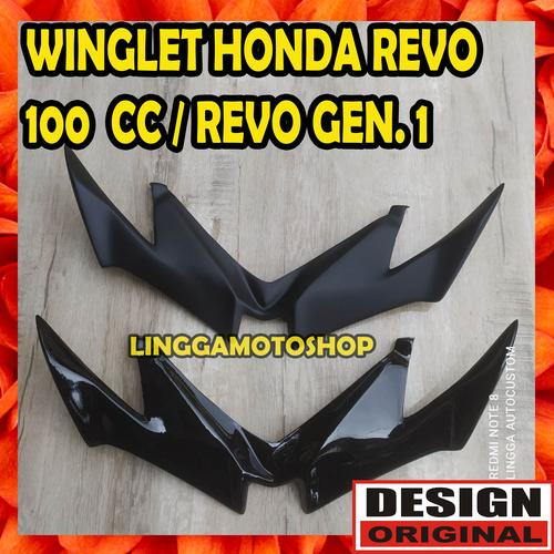 Jual WINGLET HONDA REVO 100 CC * sayap variasi panel depan modifikasi ...
