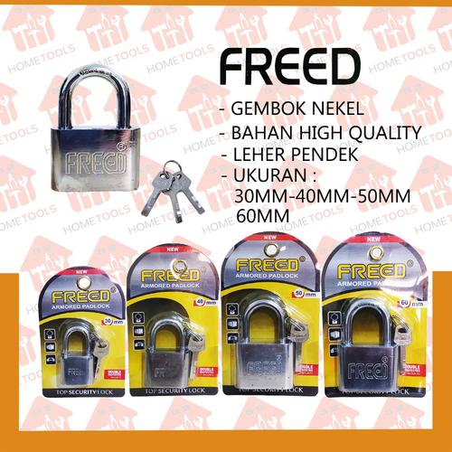 Jual Gembok Nekel FREED Leher Pendek Varian 30mm - 40mm -50mm -60mm ...