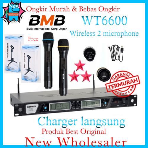 Jual Mic wireless BMB WT6600 System Charging Langsung Original Resmi ...