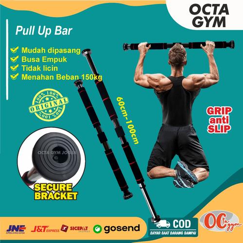 Jual Pull Up Bar PulUp Bar 150kg Tiang Pintu Alat Olahraga Fitness Bar ...