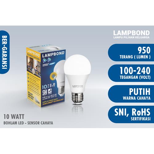 Jual Lampu LED 10 Watt Sensor Cahaya Putih Lampbond - Jakarta Pusat ...