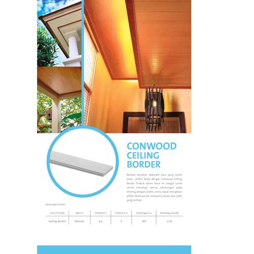 Jual Conwood Ceiling Border Plafon Nuansa Kayu Ukuran 1.1cm x 5cm x ...