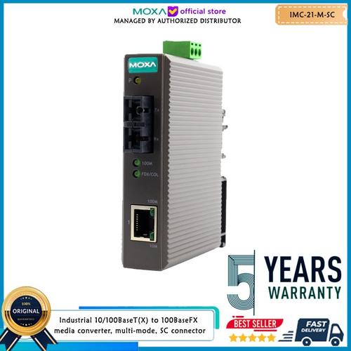 Promo Ethernet to fiber media converter multimode moxa IMC-21-M-SC connector Cicil 0% 3x ...