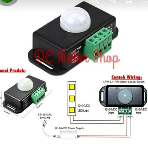 Jual infrared Sensor Detector PIR-8 motion 12v 24v - Jakarta Barat ...
