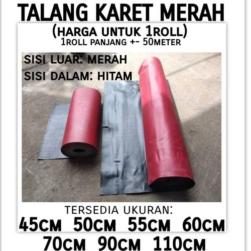 Jual Talang air Karet merah 45 50 55 60 70 90 110 cm Karpet atap anti ...