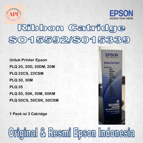 Jual Ribbon Catridge Epson PLQ20 PLQ30 PLQ35 PLQ50 - SO15592 SO15339 ...