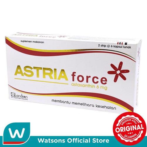 Jual Original Astria Asthin Force 2 Strip x 6 Kapsul Lunak (Box ...
