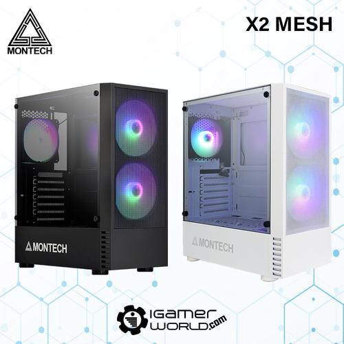 Jual Montech X2 MESH Tempered Glass ATX Computer Case - BLACK - Kota ...