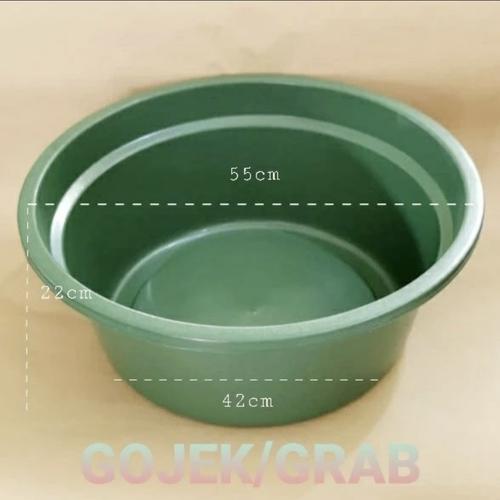 Jual Baskom Besar Diameter 55 cm | Ember Plastik | Bak 24 Hijau - Kab ...