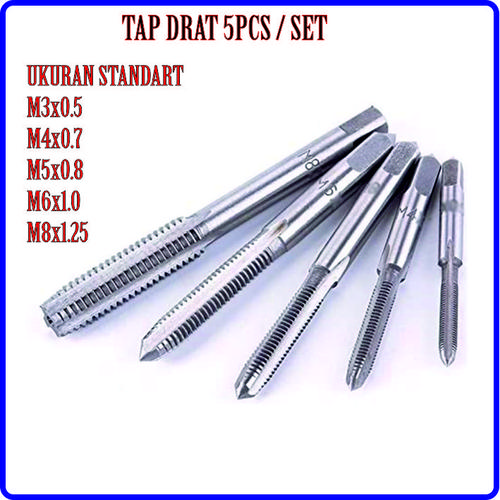 Jual TAP DRAT KANAN 5 PCS / SET ALAT UNTUK MEMBUAT DRAT DALAM - Kab ...