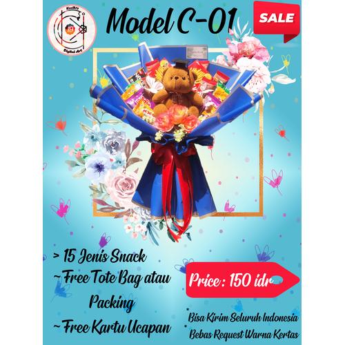 Jual Buket Snack / Jajanan, 15 Jenis Snack, Wisuda, Ulang tahun ...