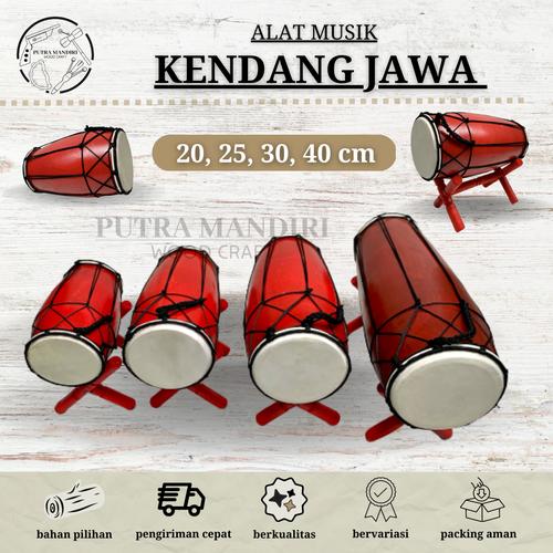 Jual Kendang Jawa Mainan Tradisional ukuran 20 25 30 40 cm Putra ...