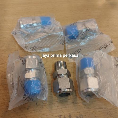 Jual Male Connector SS 316 3/8 Tube x 1/4 NPT / Male Connector SS316 - Jakarta Barat - jaya ...