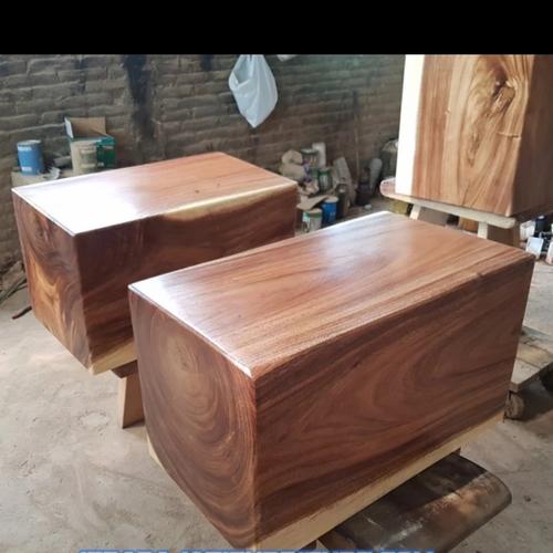 Jual stool kursi balok kayu trembesi / dingklik kayu meh / kayu suar ...