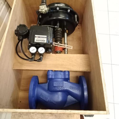 Jual control valve 2 inch Dn 50 pn 16 dp 33 ari faba actuator ...