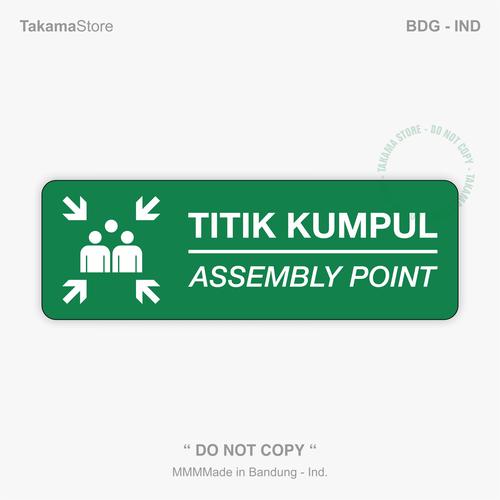 Jual RAMBU PLANG K3 JALUR EVAKUASI 30CM X 10CM AKRILIK - Titik Kumpul - Kota Bandung - Takama ...