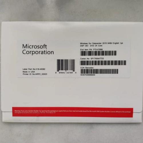 Jual Windows Svr Datacenter 2019 64 Bit 24 Core Full Pack Original ...