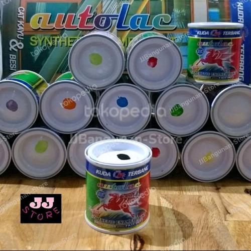 Jual Cat Kayu dan Besi Kuda Terbang Autolac Kaleng Kecil 100cc Warna ...