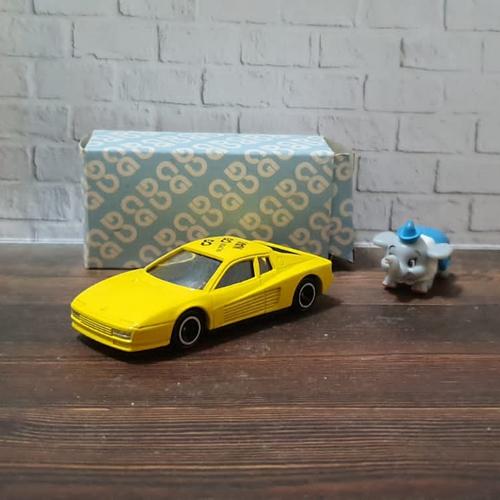 Jual Tomica Ferrari Testarossa Kuning CG Rare Original Made in Japan ...