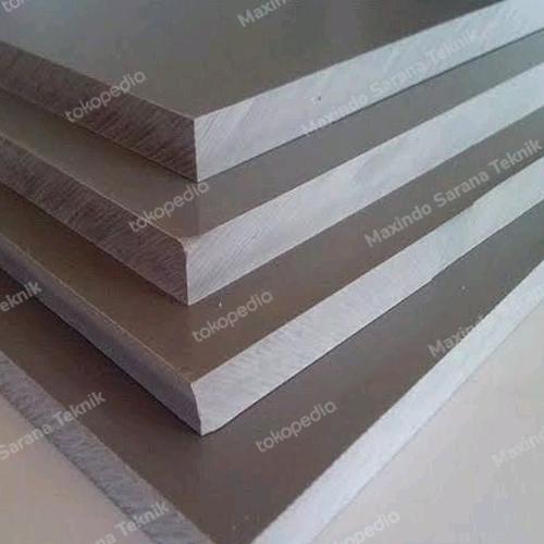 Jual PVC Grey Sheet 10mm x 10cm x 20cm / Custom PVC Lembaran Abu-Abu ...