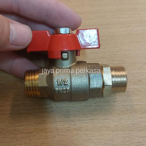 Jual Ball Valve Mini Kuningan Male x Female Drat 1/2" inch - Jakarta Barat - jaya prima perkasa ...