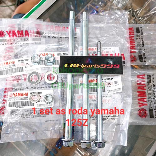 Jual As roda depan as swing arm tengah as belakang yamaha 125Z original ...
